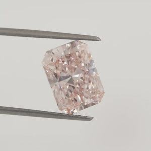 Radiant Cut Fancy Intense Pink Diamond — Ouros Jewels
