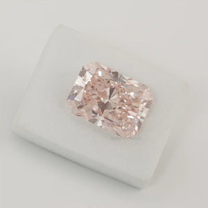 Radiant Cut Fancy Intense Pink Diamond — Ouros Jewels