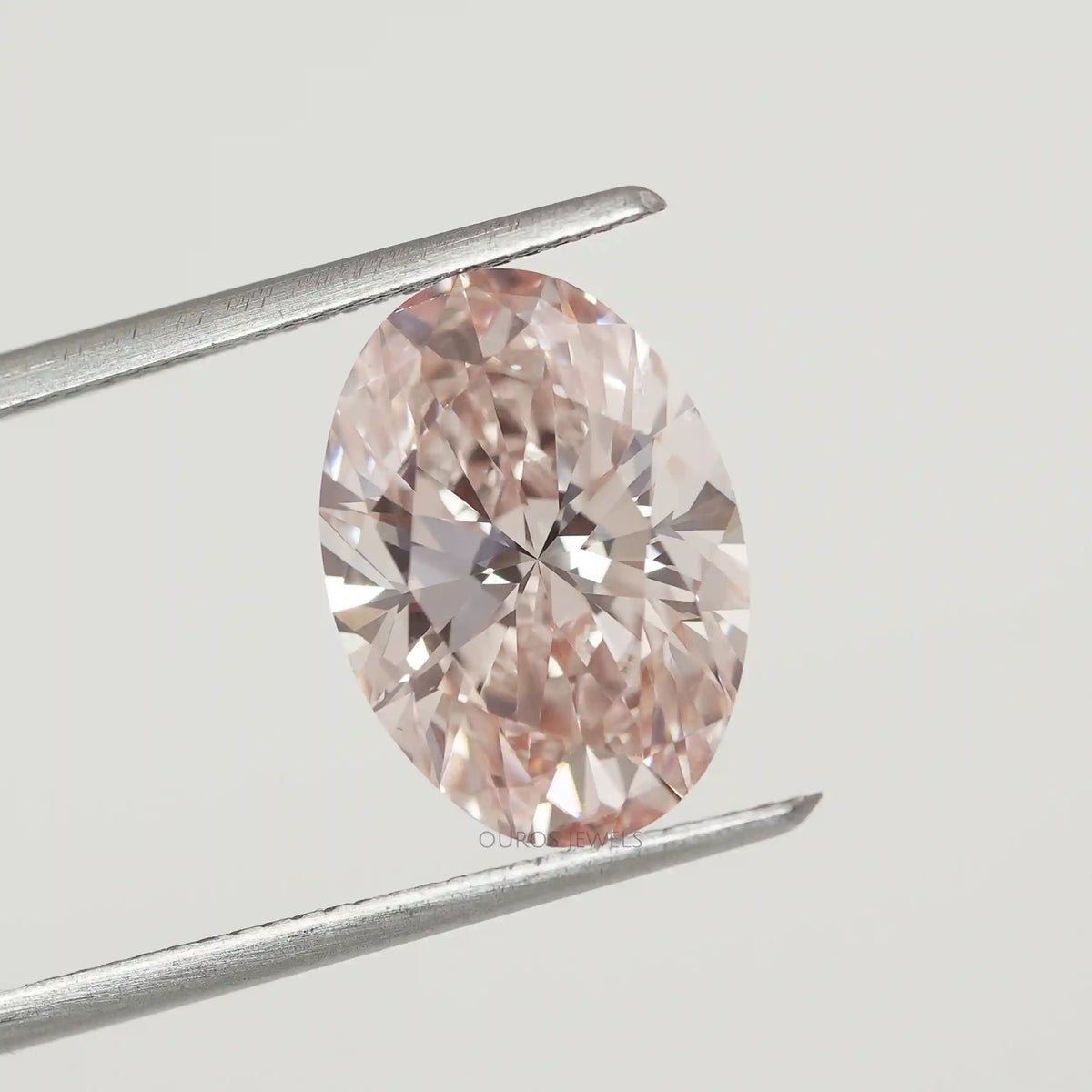 Fancy Intense Pink Oval Shape Diamond — Ouros Jewels