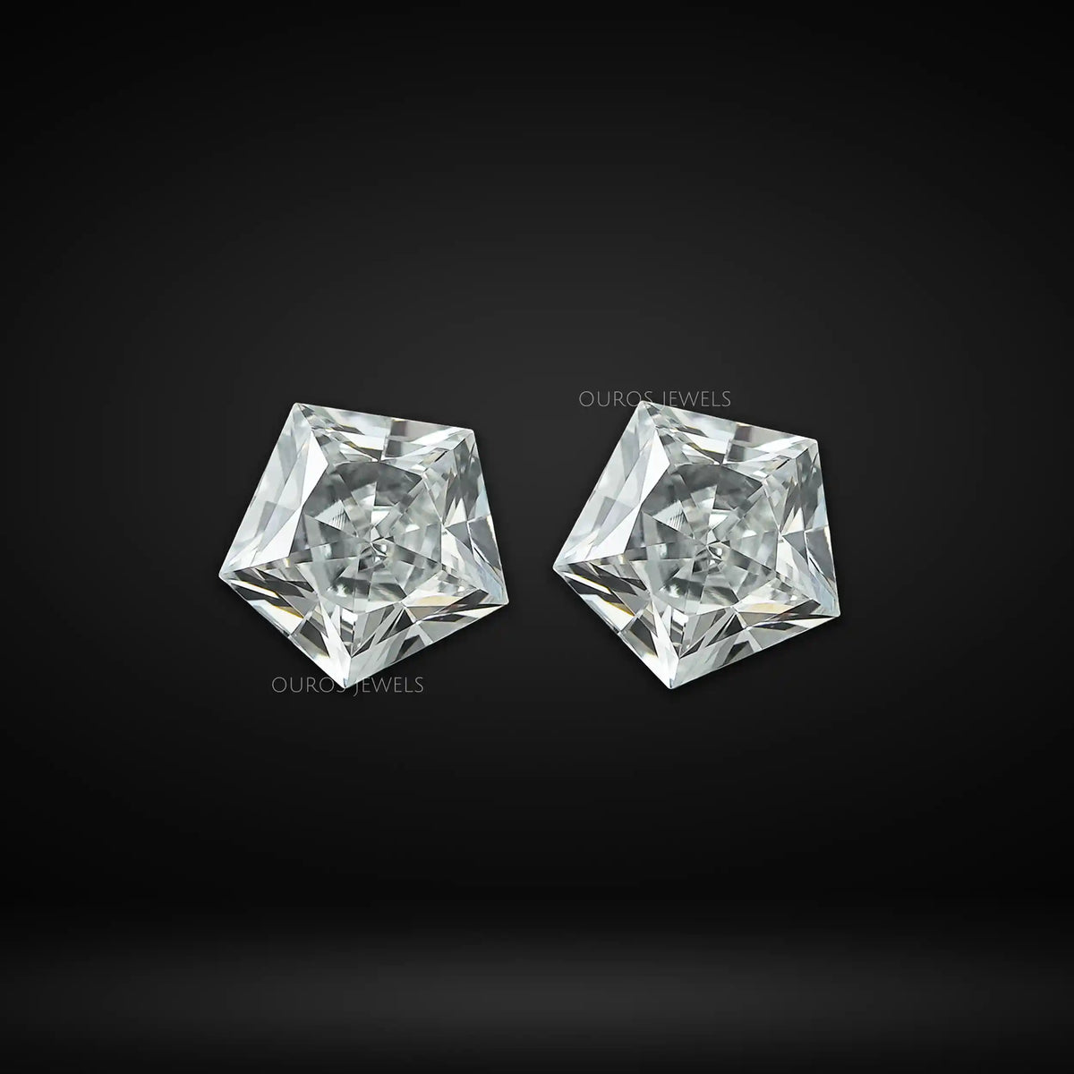 Pentagon Cut Diamond Matching Pairs — Ouros Jewels