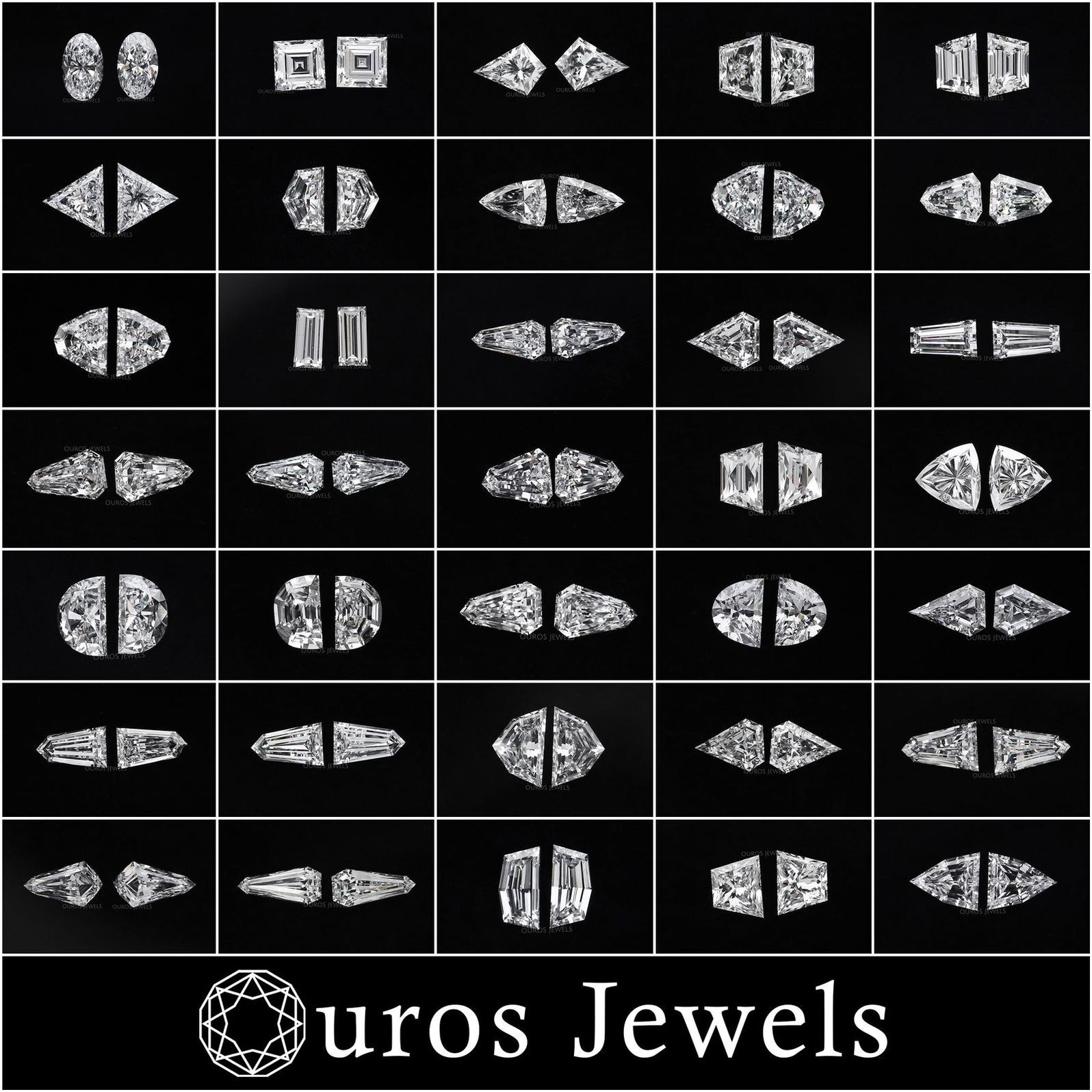Calf Cut Diamond Side Stones — Ouros Jewels