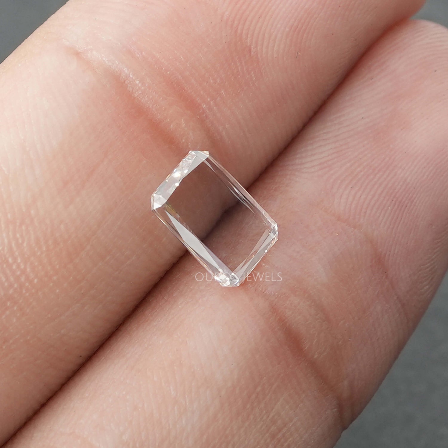 Portrait Emerald Cut Lab Grown Diamond — Ouros Jewels