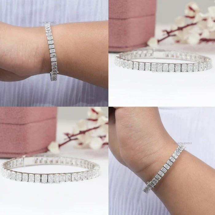 Radiant Cut Diamond Tennis Bracelet — Ouros Jewels