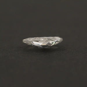 Antique Rose Cut Oval Lab Created Diamond