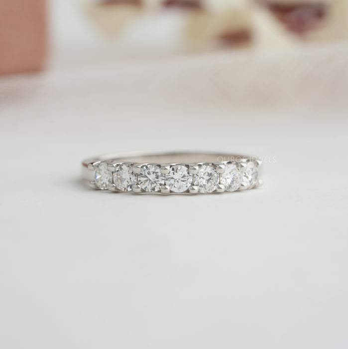 Diamond Half Eternity Band for Women — Ouros Jewels