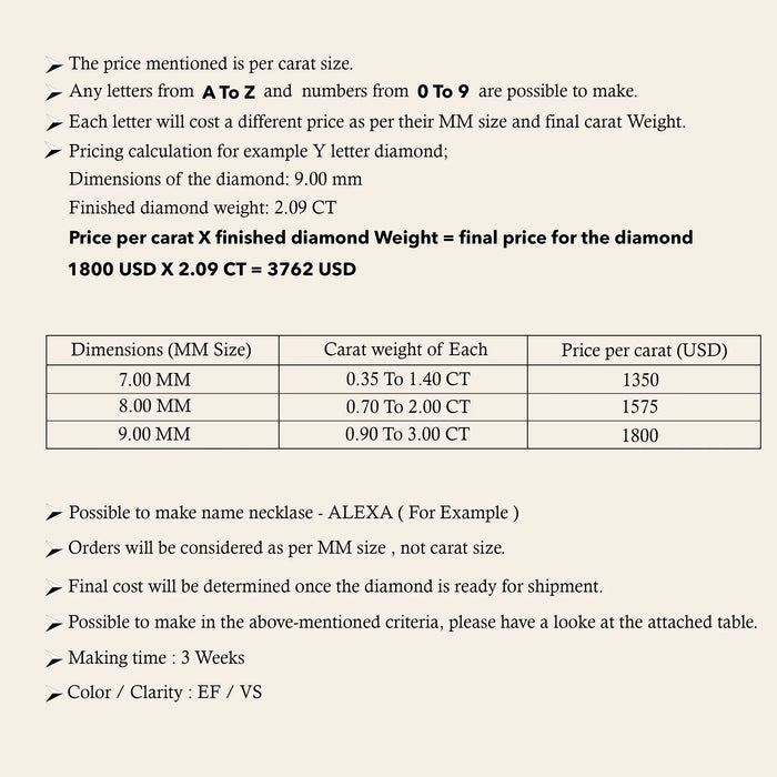 Y Alphabet Letter Diamond — Ouros Jewels