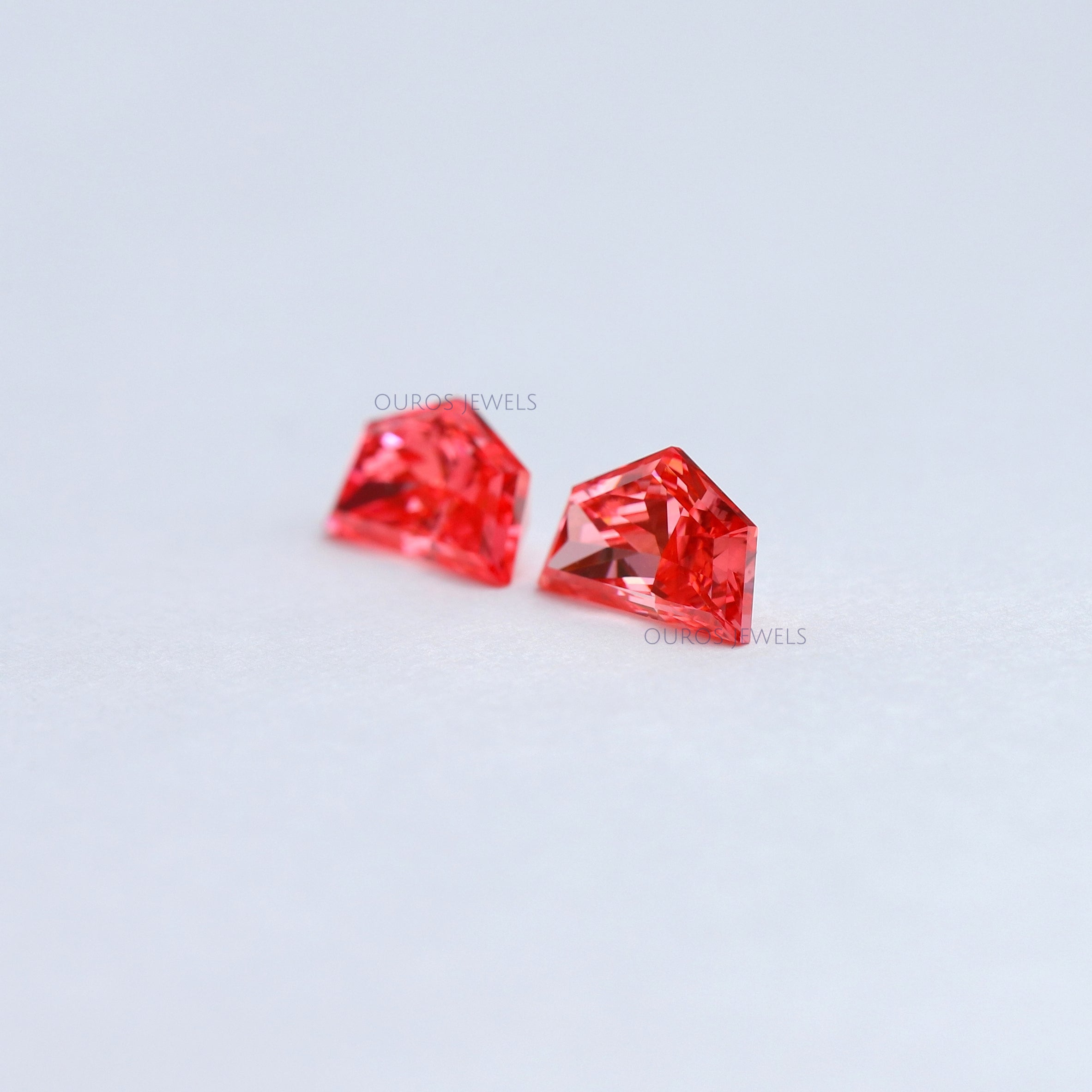 Cadillac Cut Pink Diamond Pair | Ouros Jewels