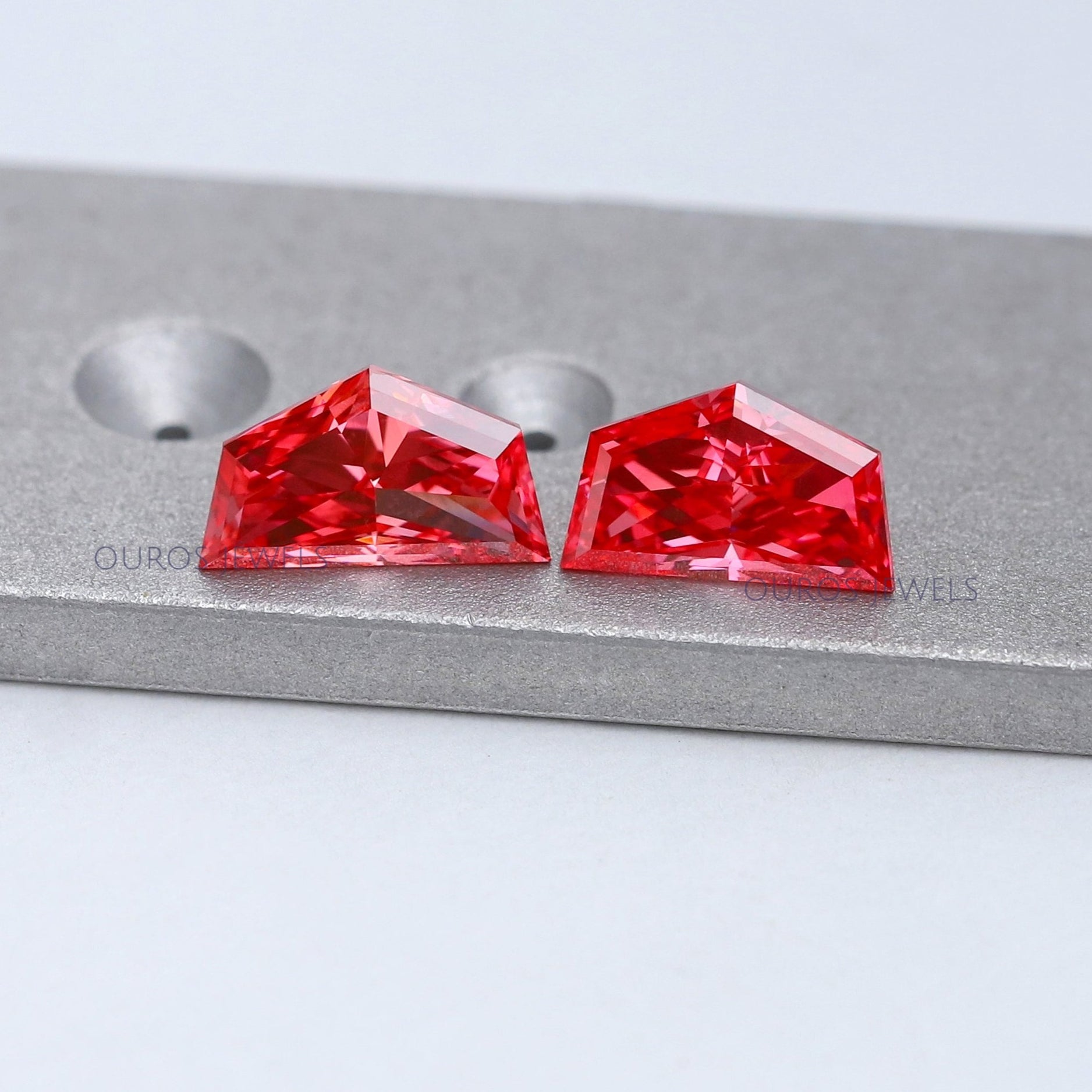 Cadillac Cut Pink Diamond Pair | Ouros Jewels