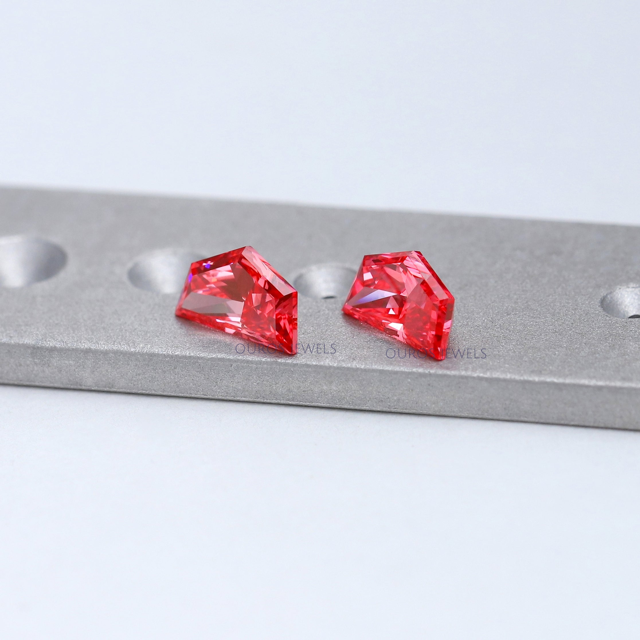 Cadillac Cut Pink Diamond Pair | Ouros Jewels