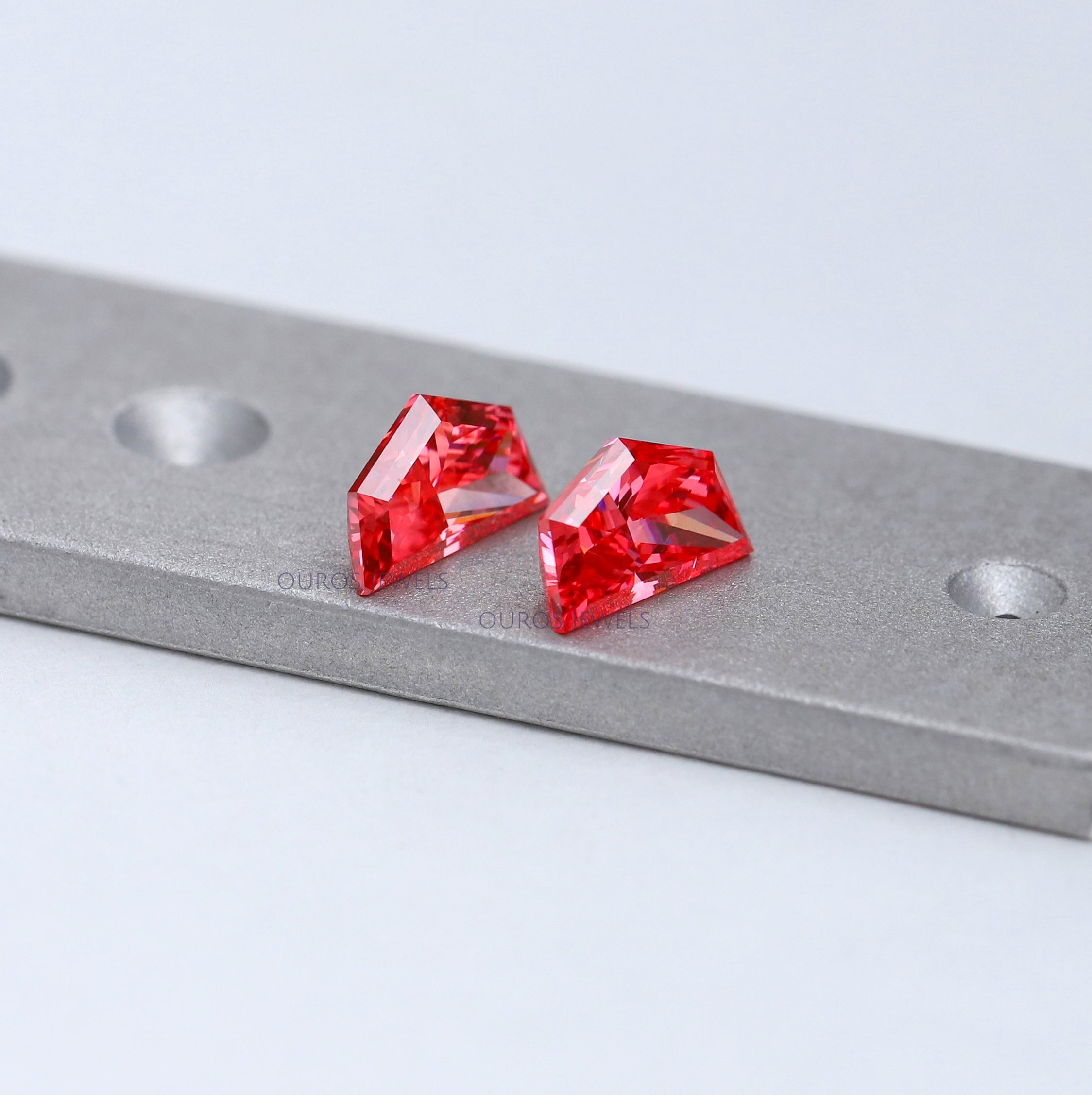 Cadillac Cut Pink Diamond Pair | Ouros Jewels