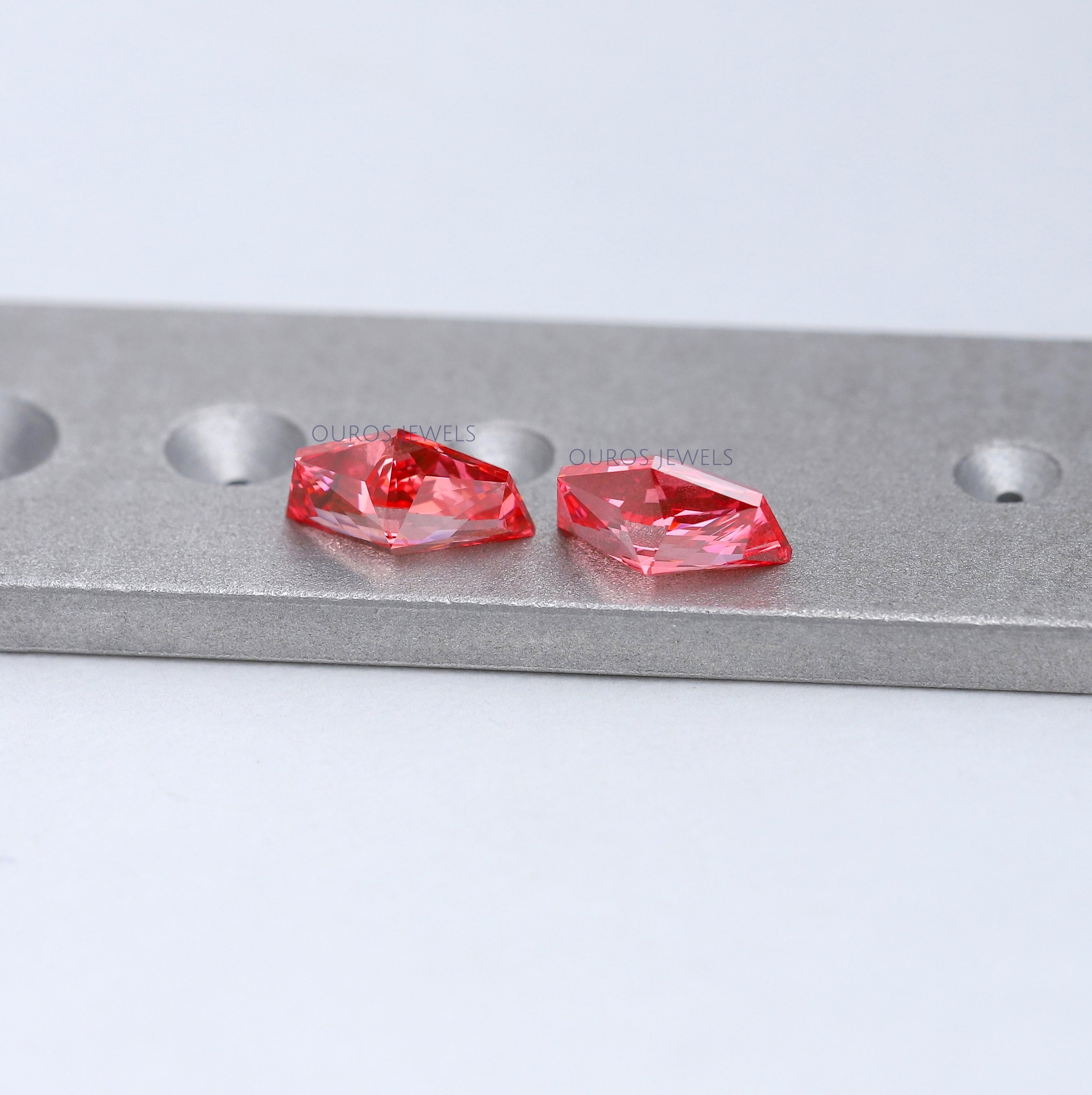 Cadillac Cut Pink Diamond Pair | Ouros Jewels