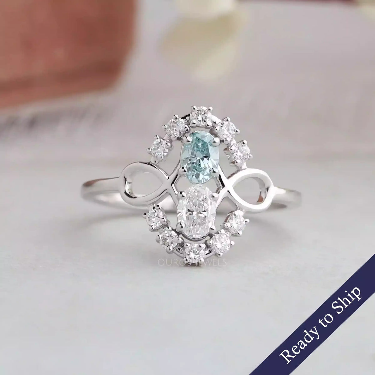 Oval Shaped Diamond Ring | Ouros Jewels