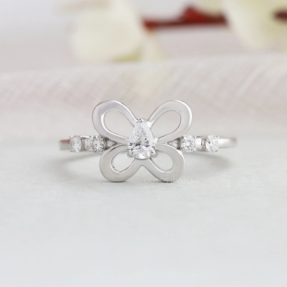 Butterfly Engagement Ring | Ouros Jewels