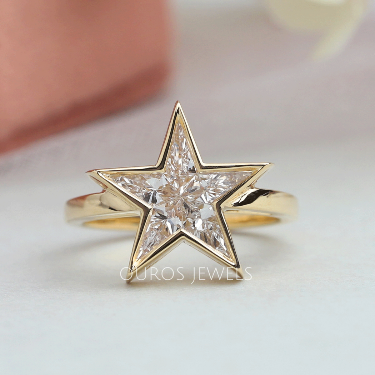 Star Shaped Diamond Ring | Ouros Jewels