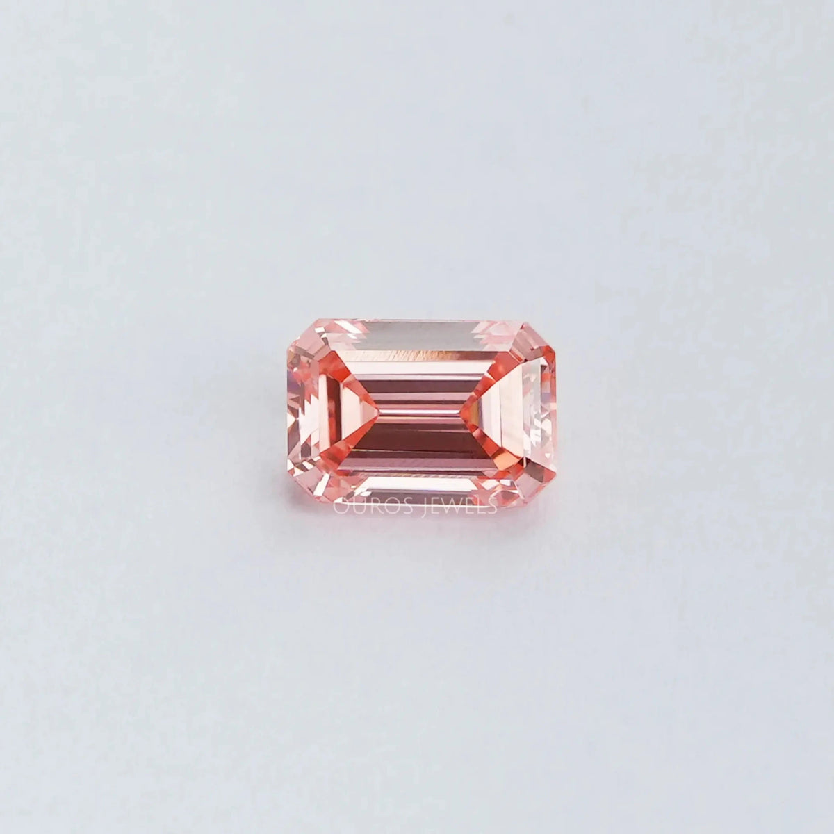 Emerald Cut Pink Diamond | Ouros Jewels