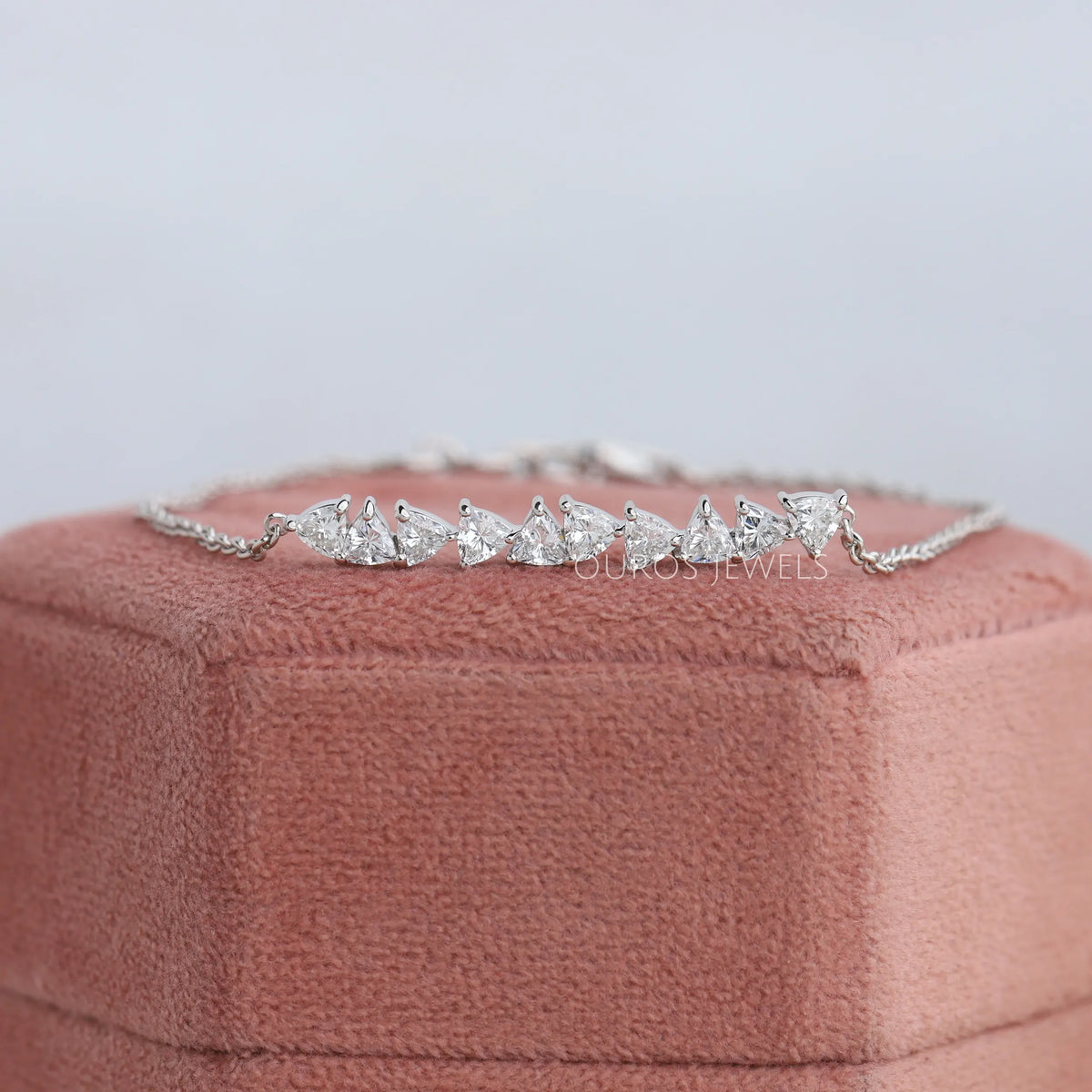 Trillion Cut Lab Diamond Bracelet — Ouros Jewels